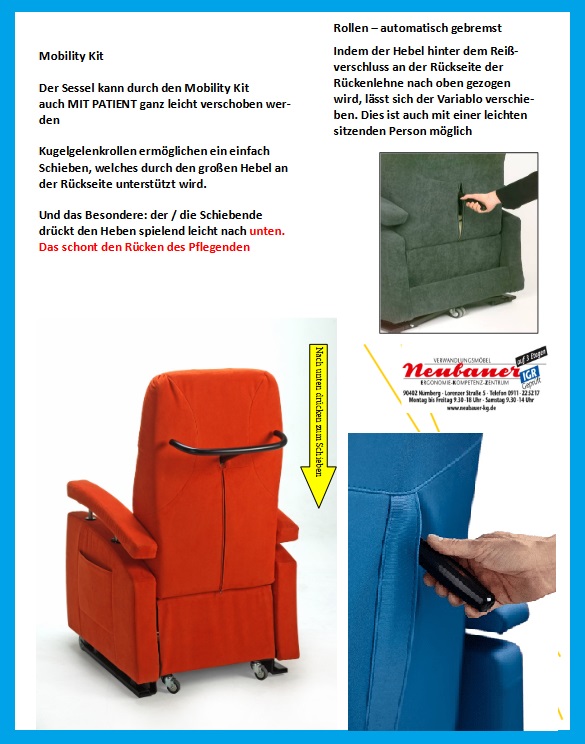 fitForm Option Mobility-Kit Rollenssystem :: Ideen-Schmiede Verwandlungsmöbel Neubauer KG